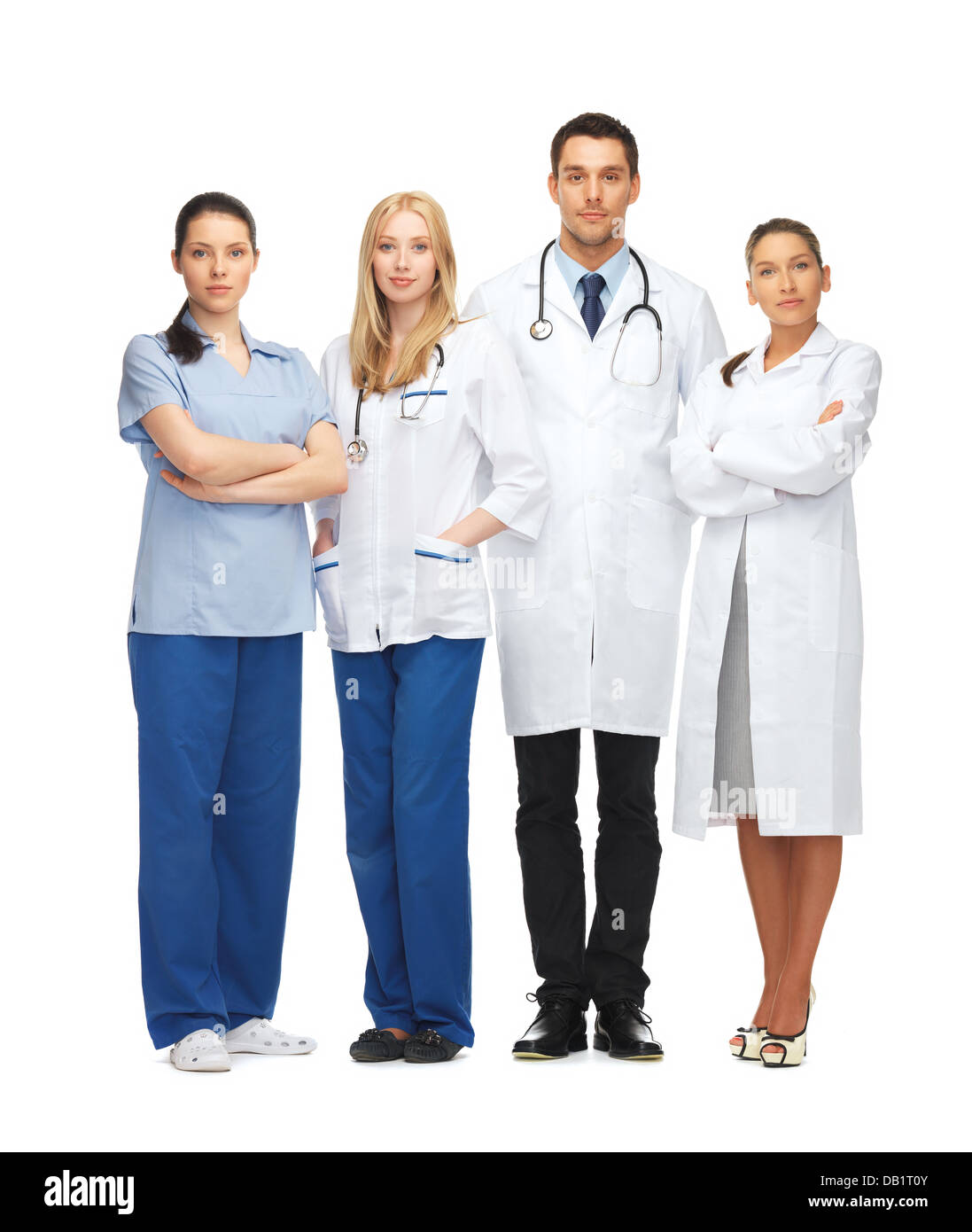 Female doctors staff group Cut Out Stock Images & Pictures - Alamy