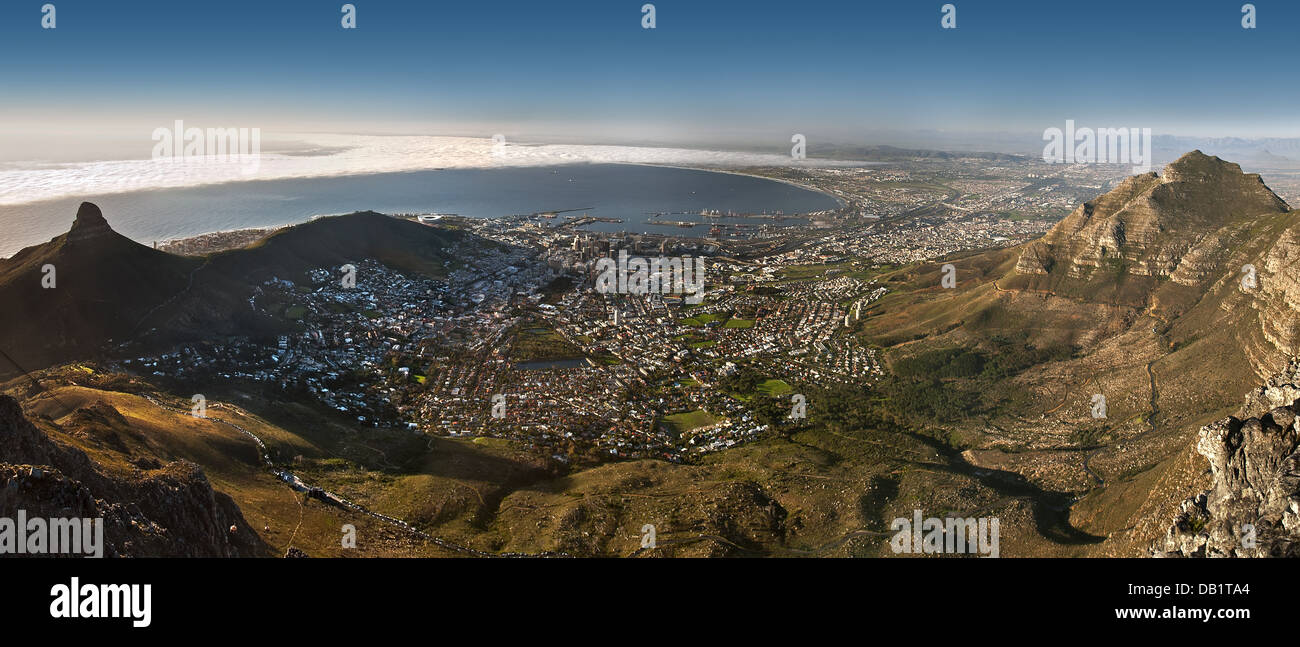Panorama view from Table mountains Stock Photo - Alamy