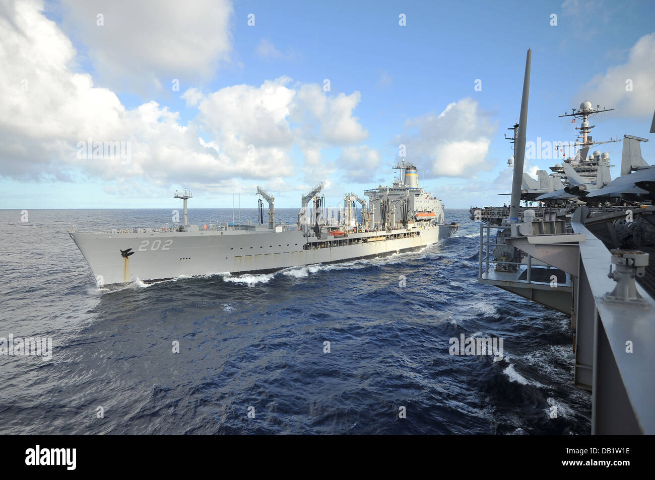 The Military Sealift Command fleet replenishment oiler USNS Yukon (T-AO ...