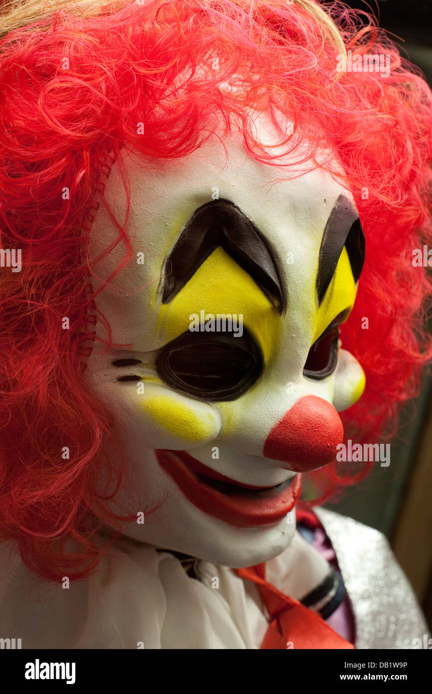 Laughing clown puppet in Folly Farm fair Pembrokshire Stock Photo - Alamy