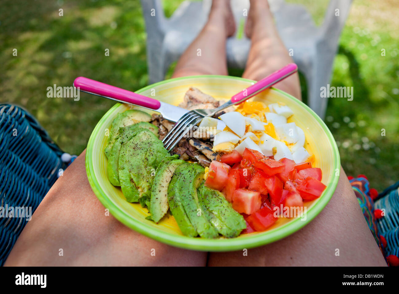 A plate of healthy food Stock Photo - Alamy