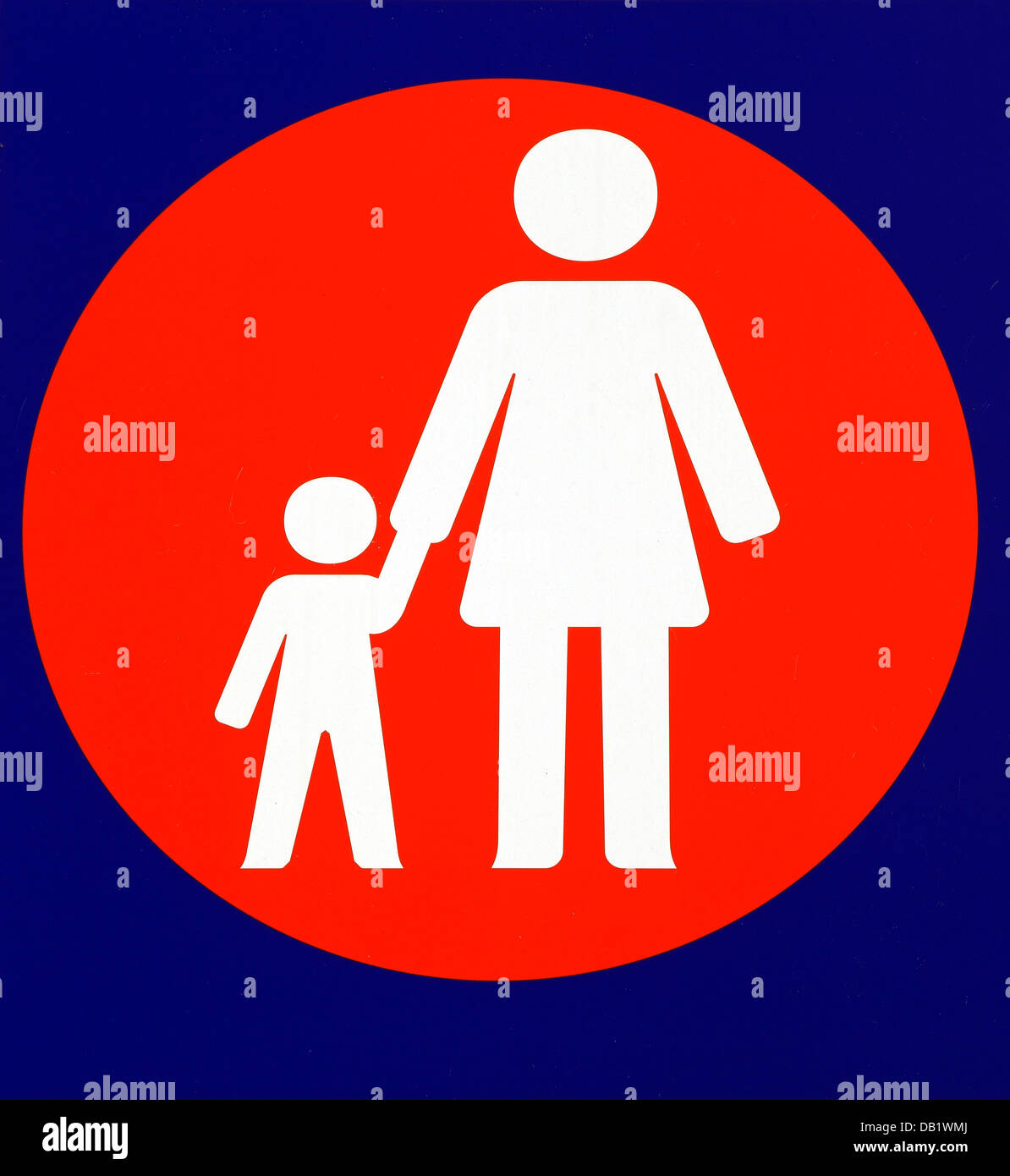 Parent & Child car Parking Bay Logo sign, Tesco, England UK Stock Photo ...