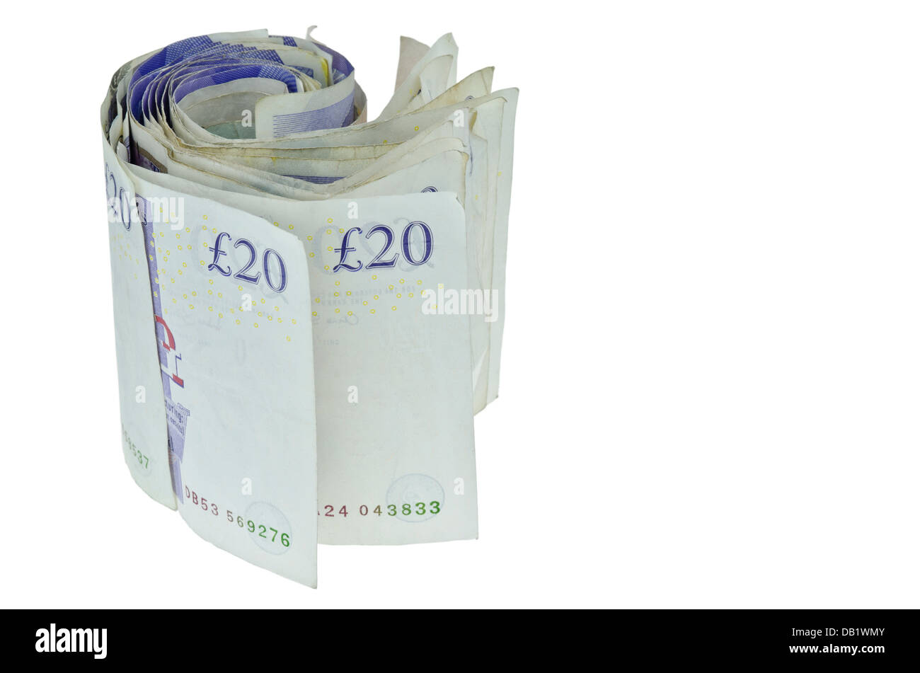 20 pounds note cut out hi-res stock photography and images - Alamy