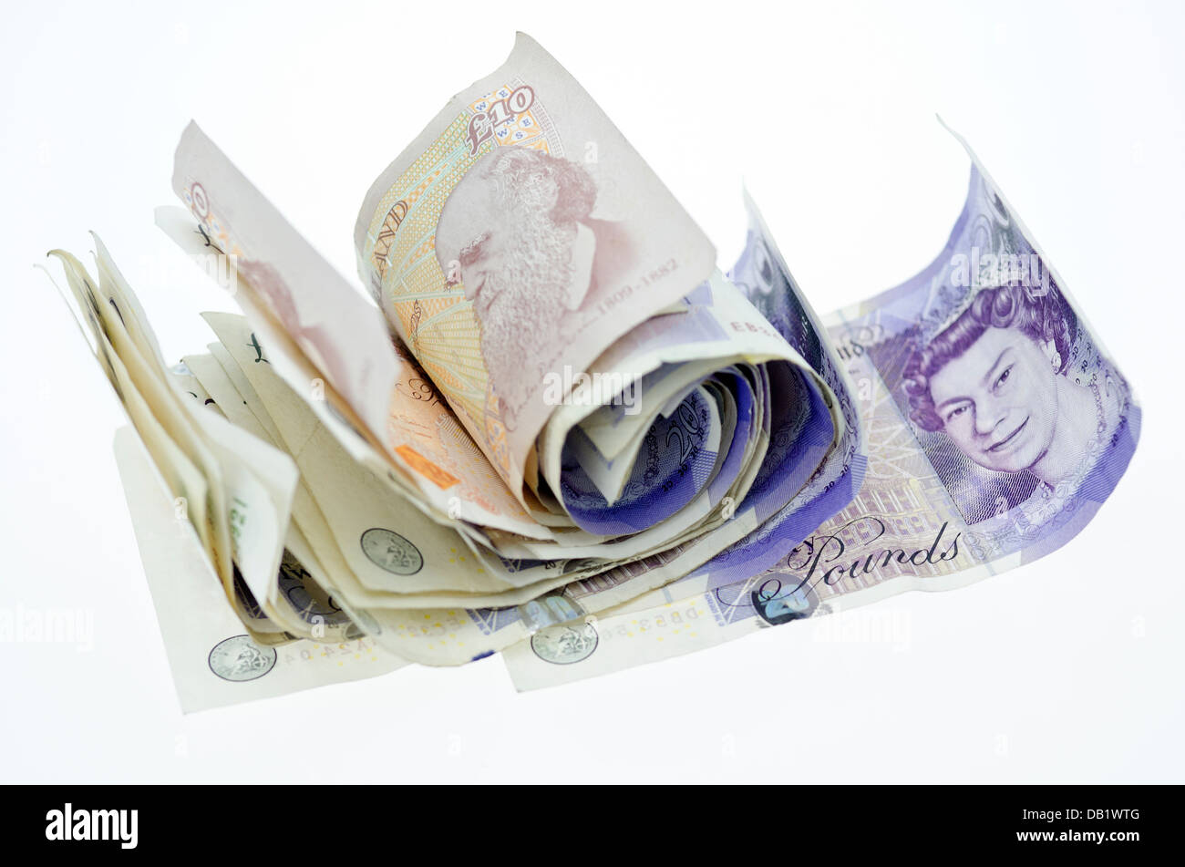 10 pound note cut out hi-res stock photography and images - Alamy