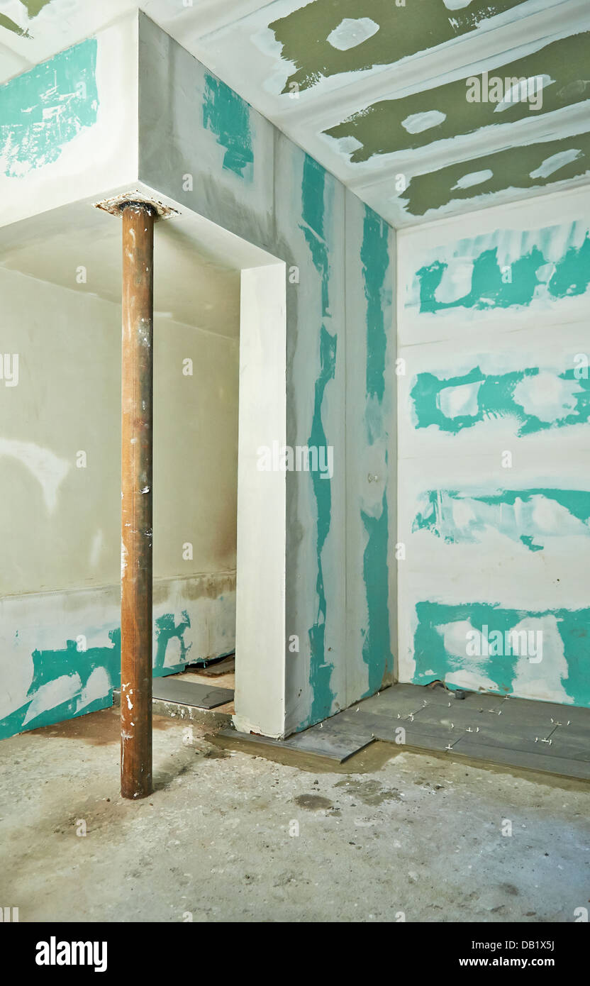 Construction of Drywall-Plasterboard Interior Room Stock Photo - Alamy