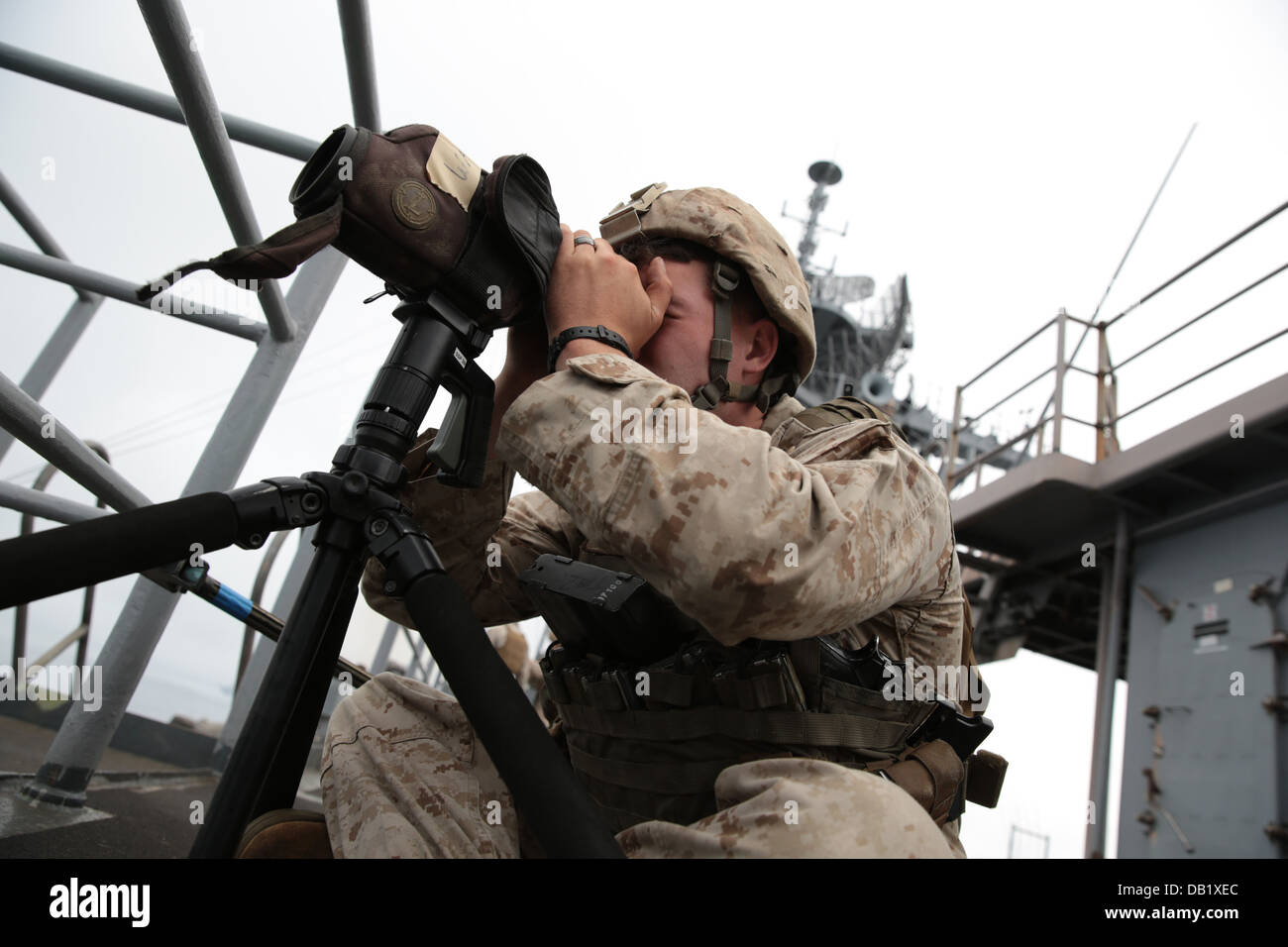A scout sniper with scout sniper platoon hi-res stock photography and ...