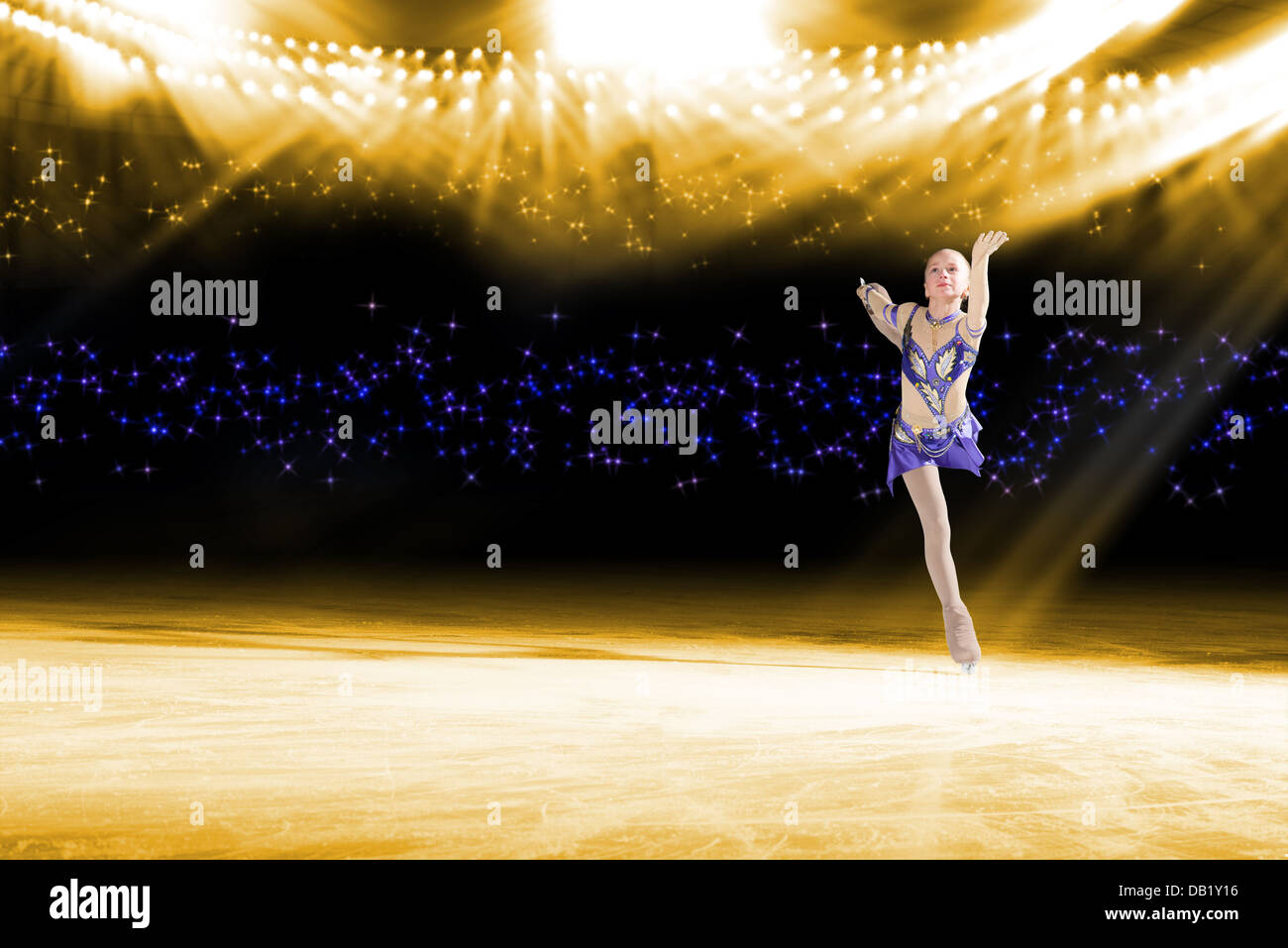 performance of young skaters, ice show Stock Photo - Alamy