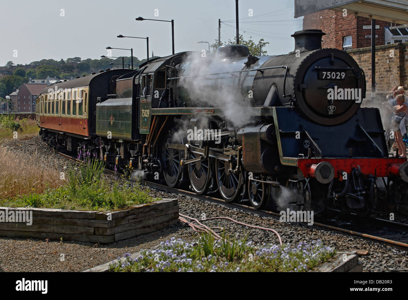 North york moors railway yorkshire engine steam locomotive hi-res stock ...