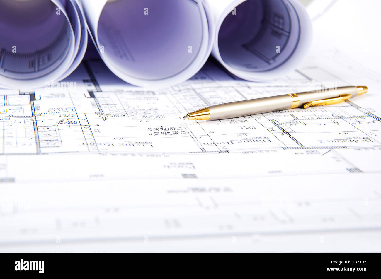 Modern house architecture pen plan hi-res stock photography and images ...