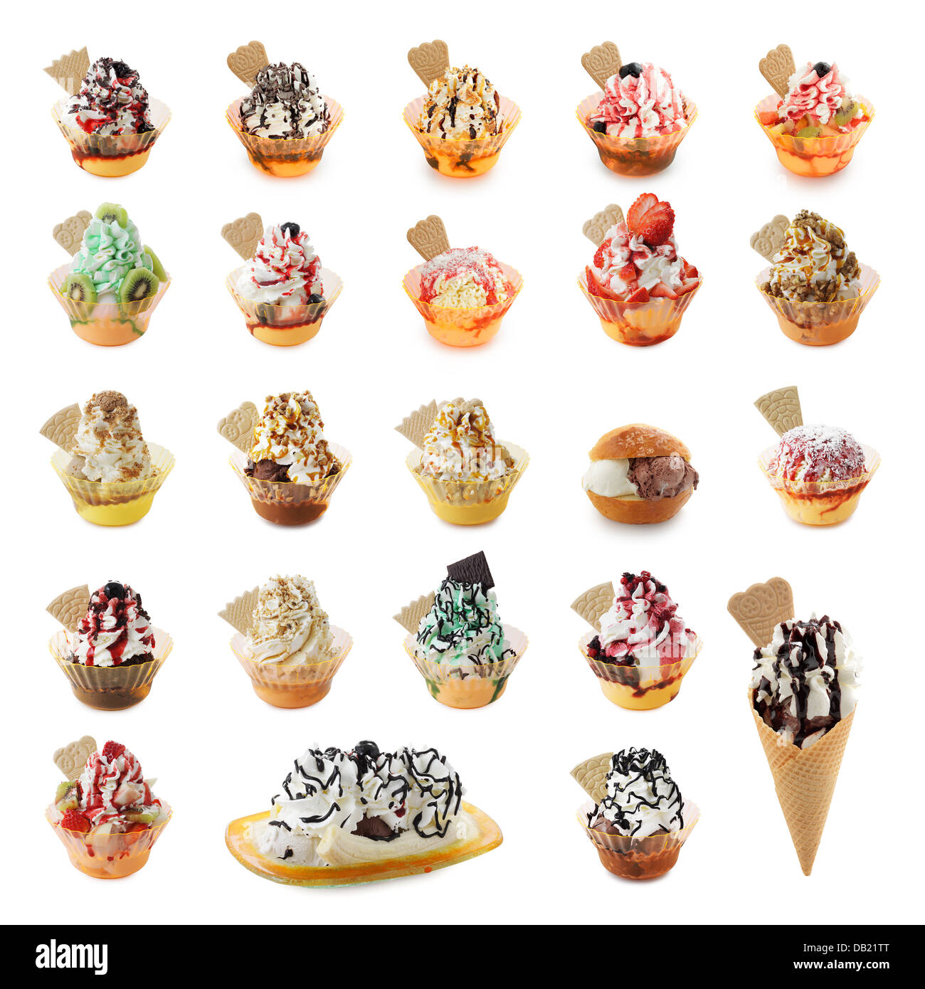 Ice cream collection Stock Photo - Alamy