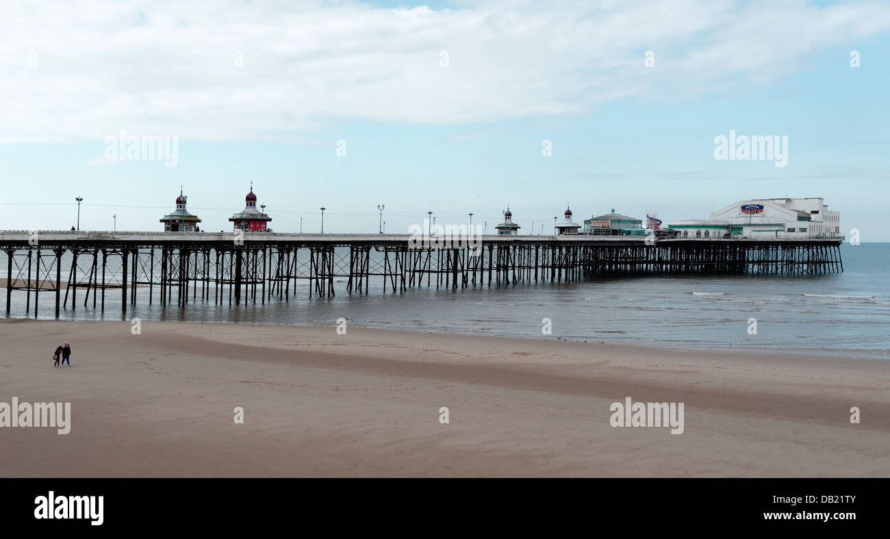 Blackpool beach empty hi-res stock photography and images - Alamy