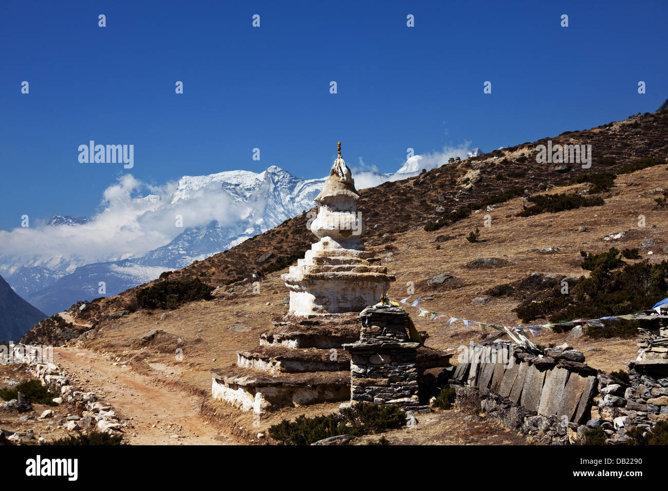Stupa in Nepal Stock Photo - Alamy