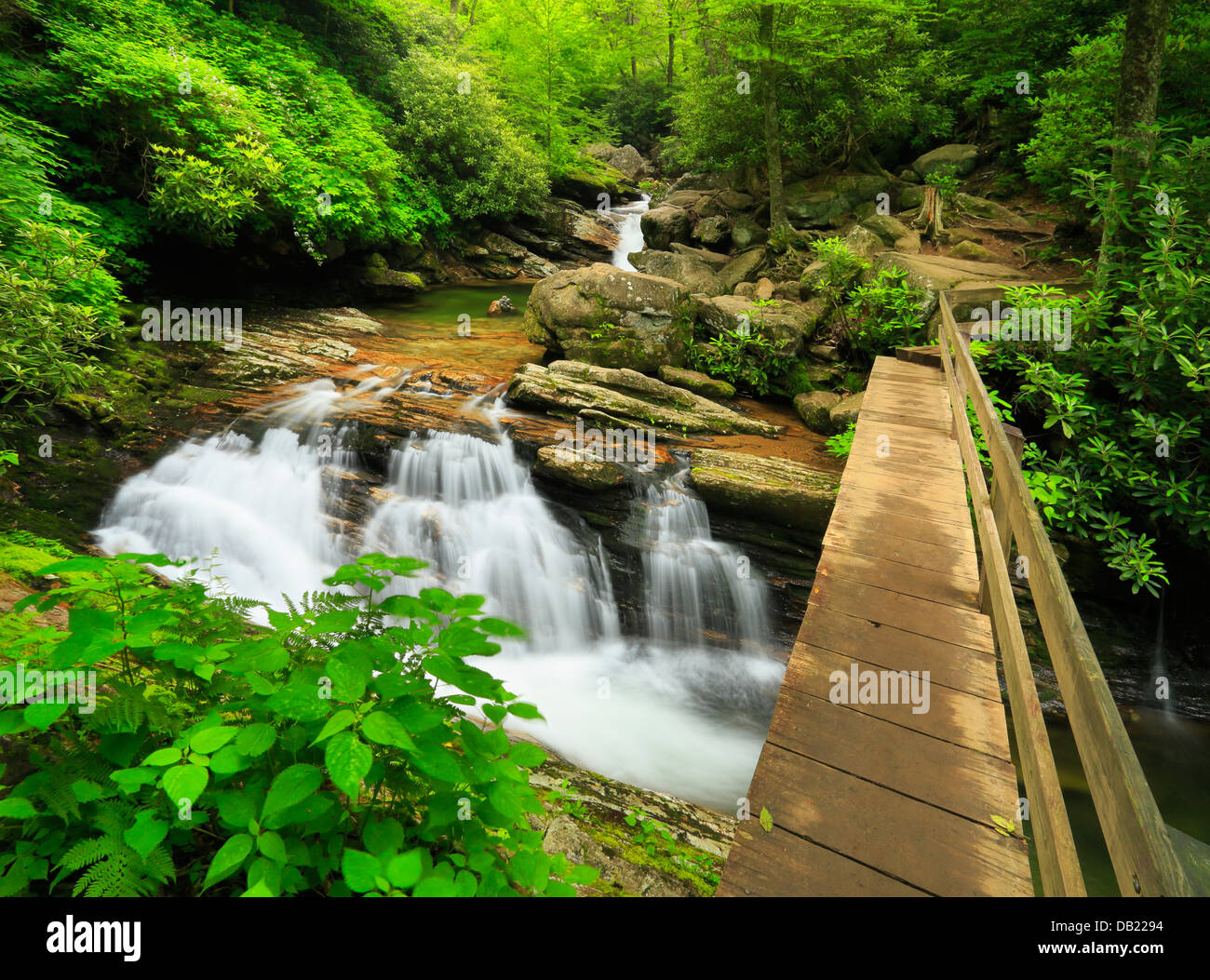 Skinny Dip Falls, Mountains To Sea Trail, Blue Ridge Parkway, North ...