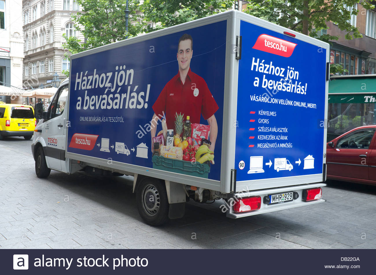 Tesco Supermarket Home Delivery Van High Resolution Stock Photography ...