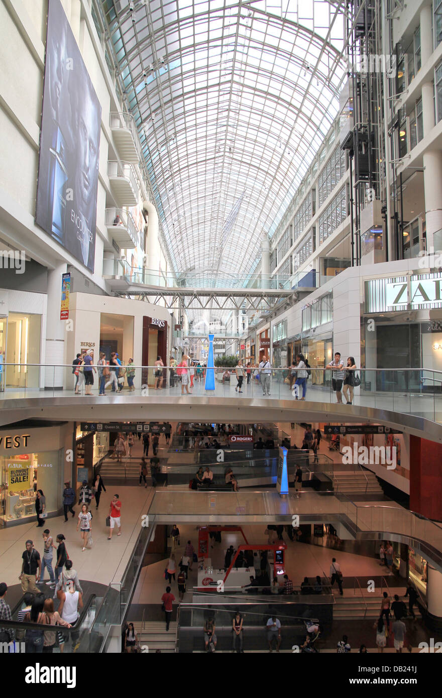 Toronto eaton centre shopping mall hi-res stock photography and images ...