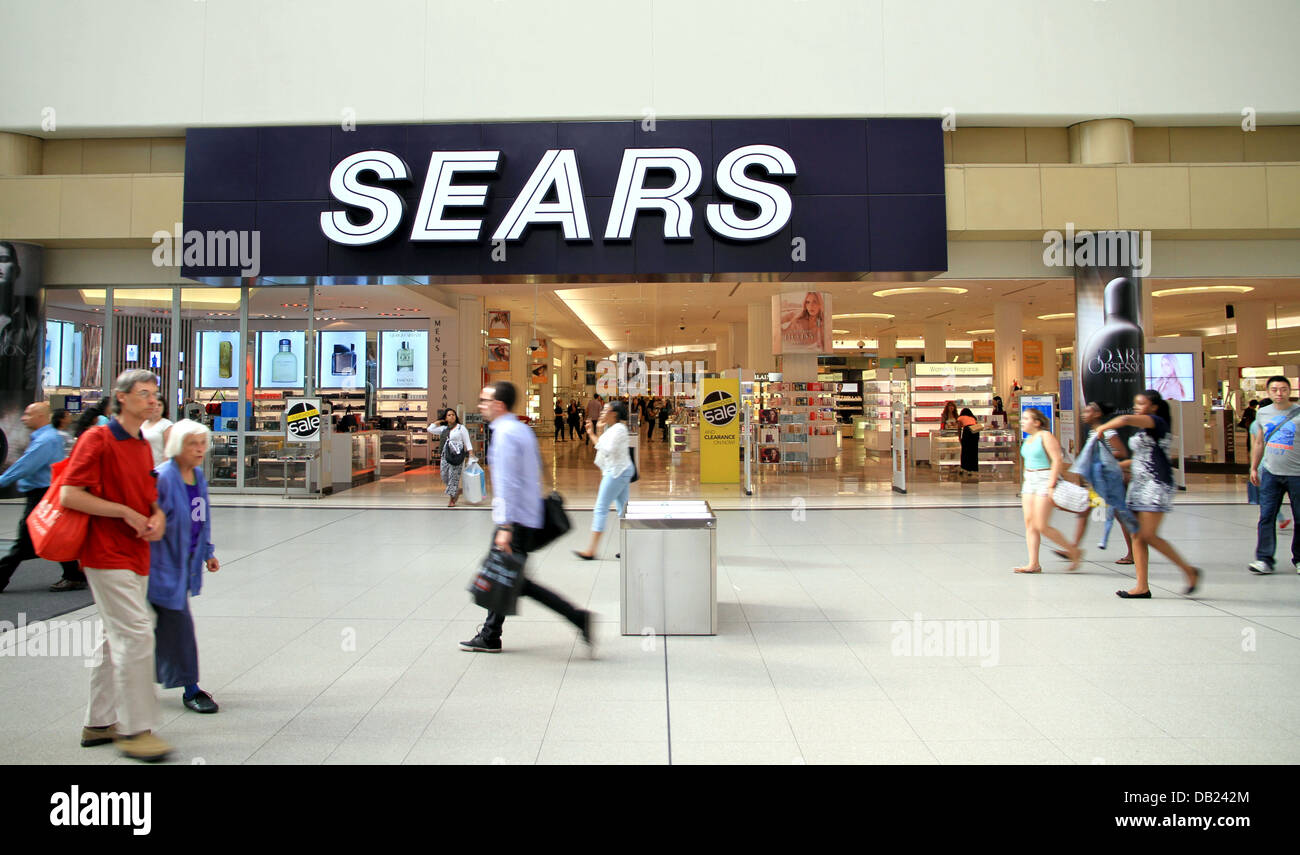 Sears store entrance at the Eaton Centre on July 12, 2013 in Toronto ...