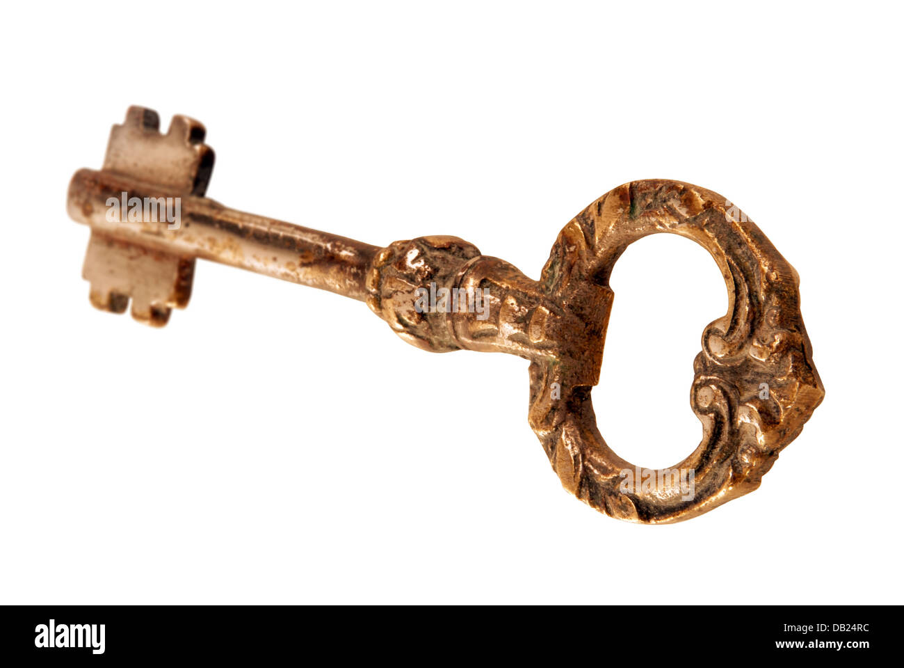 Golden ancient key Stock Photo - Alamy