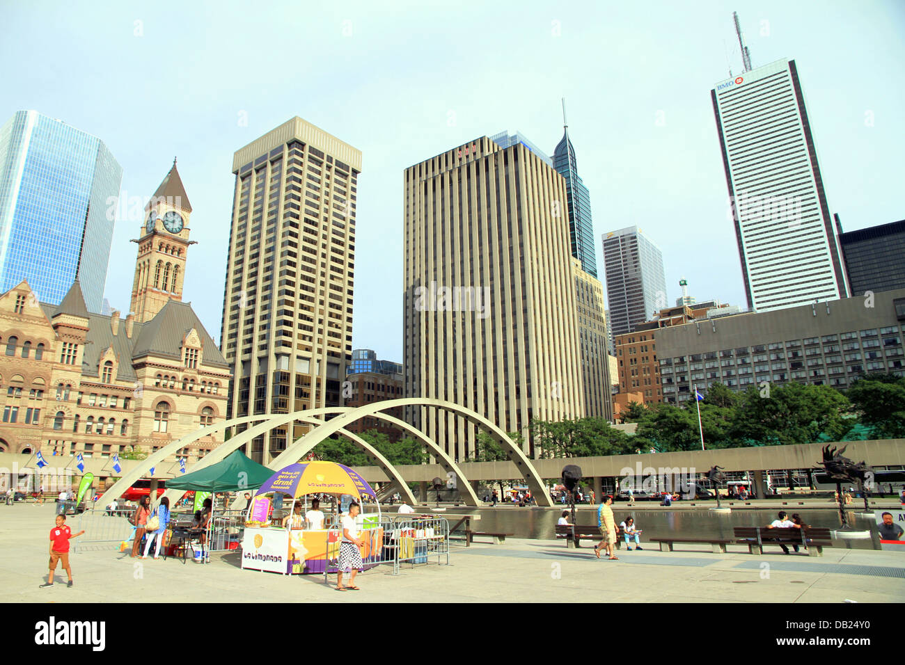 Toronto Nathan Phillips Square on July 12, 2013 Stock Photo - Alamy