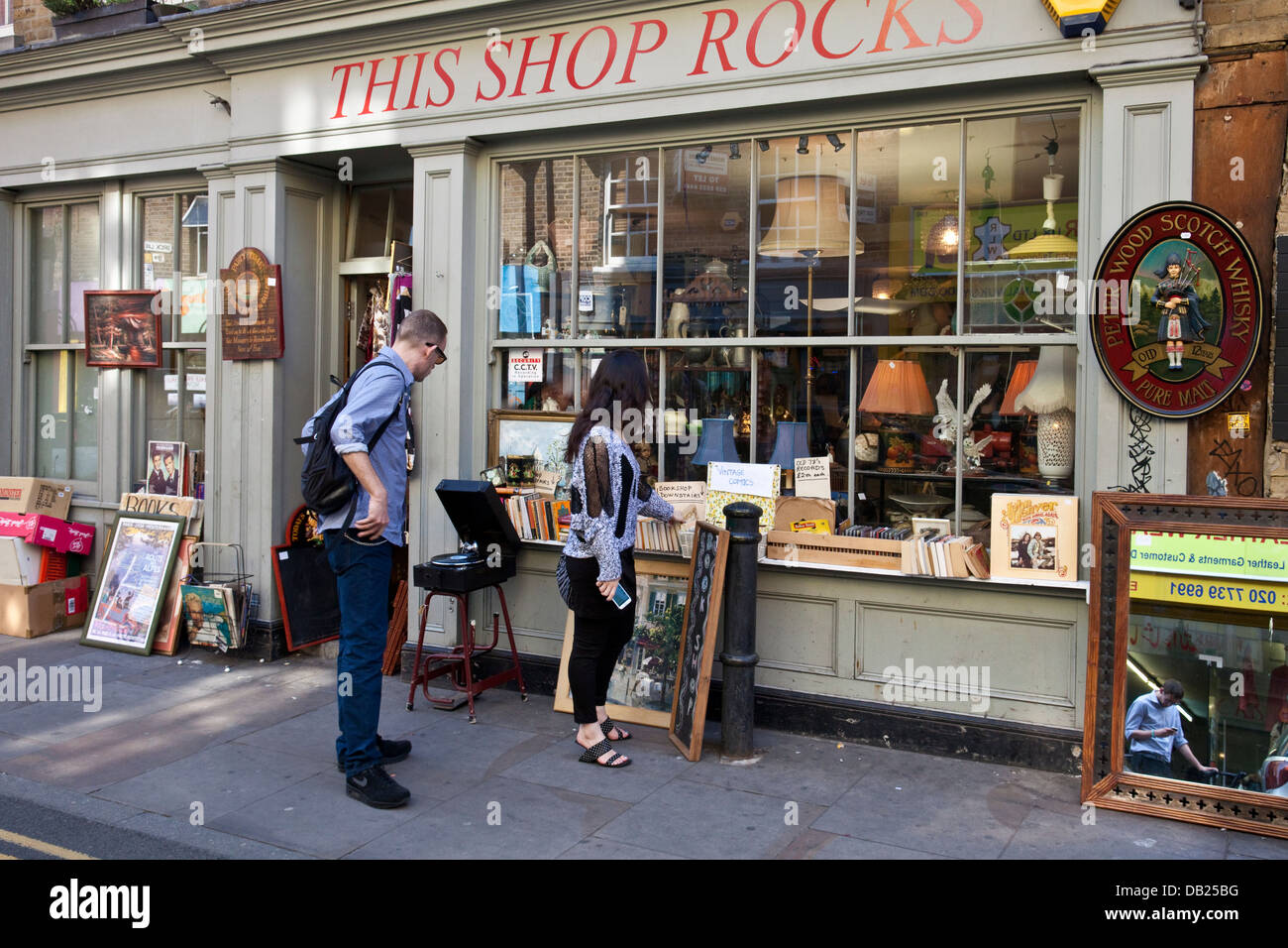 Shops, Brick Lane, Tower Hamlets, London, England Stock Photo - Alamy