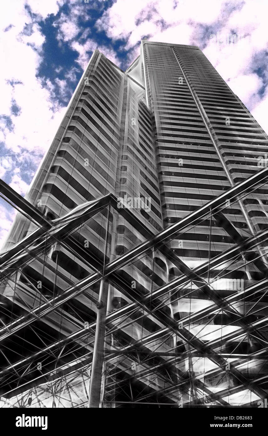 Contrast of man made structure and nature hi-res stock photography and ...