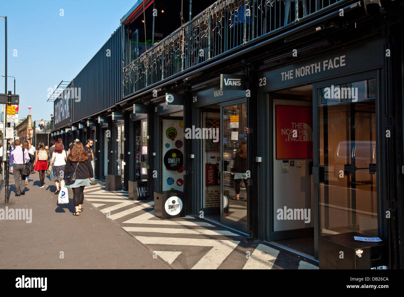 Boxpark, Shoreditch, London, England Stock Photo - Alamy
