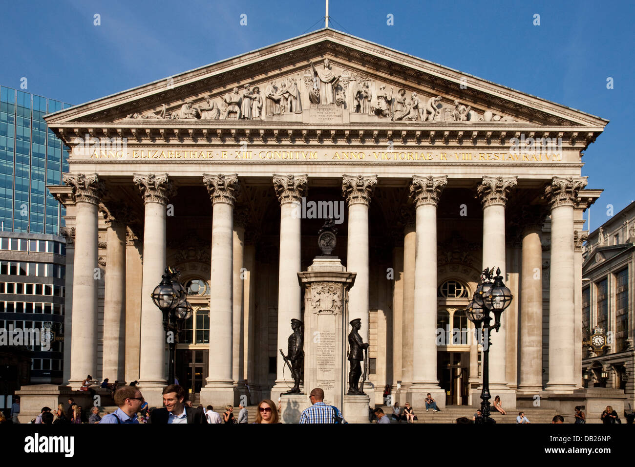 The Royal Exchange, London, England Stock Photo - Alamy