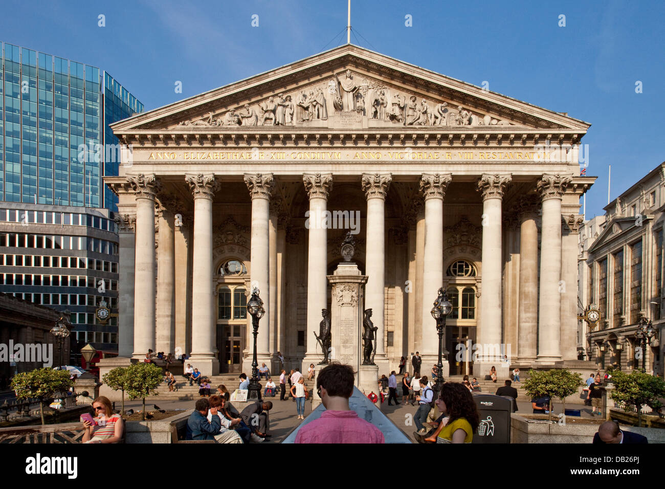 The Royal Exchange, London, England Stock Photo - Alamy