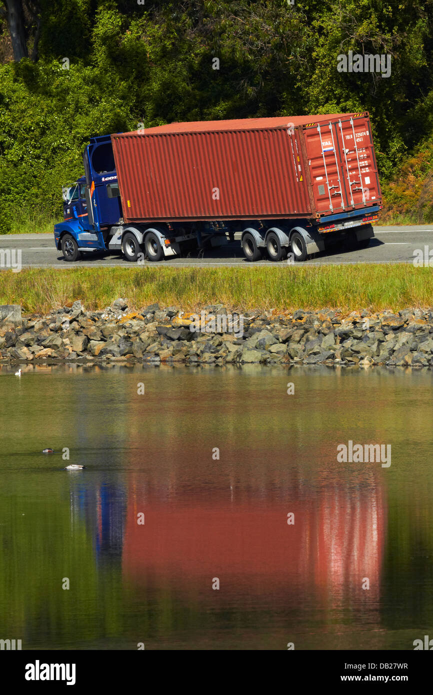 Container truck hi-res stock photography and images - Alamy