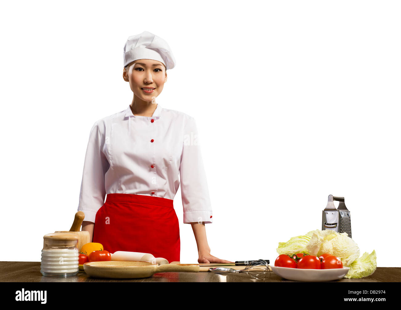 portrait of asian cook Stock Photo - Alamy