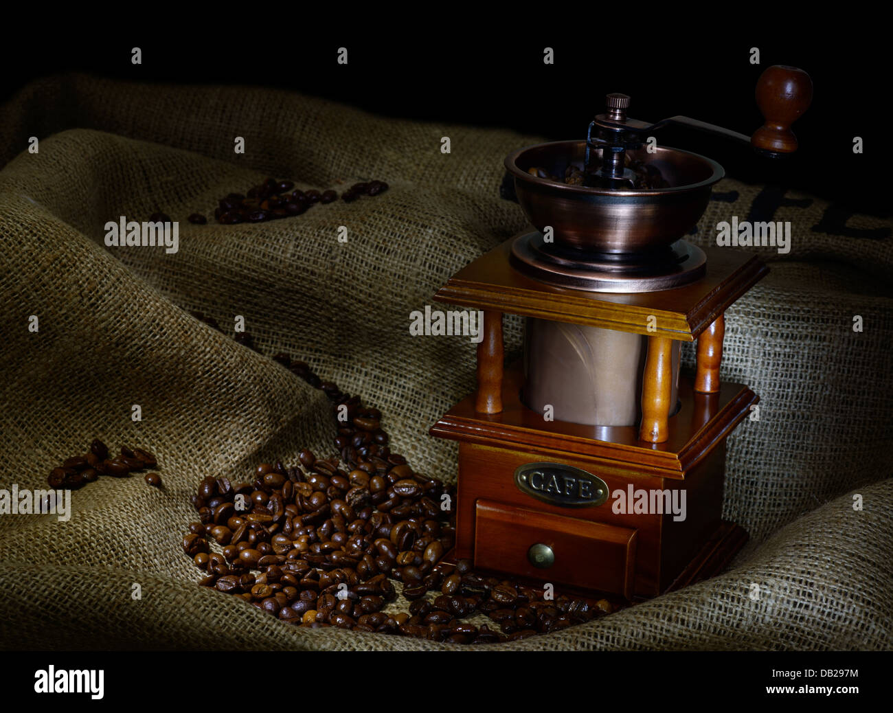 Cafe coffee mill espresso hi-res stock photography and images - Alamy