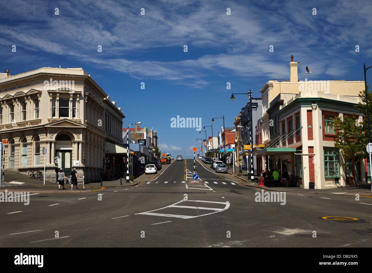 Historic buildings, Port Chalmers, Dunedin, Otago, South Island, New ...