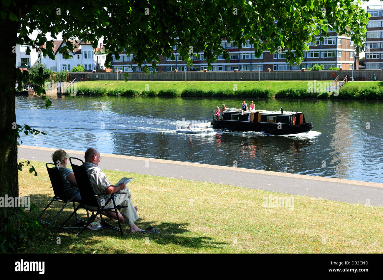River Trent,Victoria Embankment ,Nottingham Stock Photo - Alamy