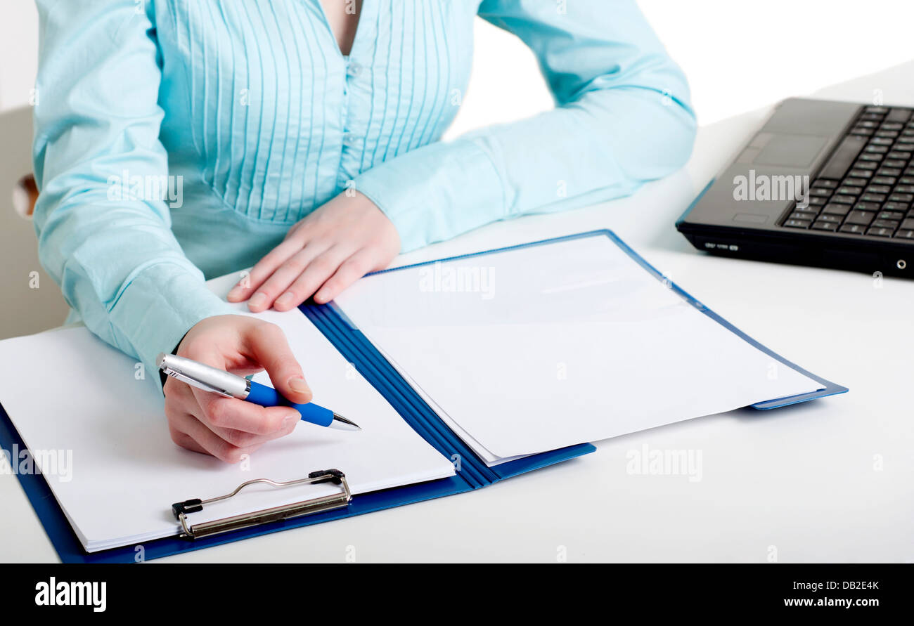 paperwork in office Stock Photo - Alamy