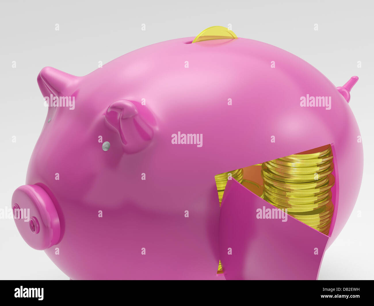 Gold coins shows finances hi-res stock photography and images - Alamy