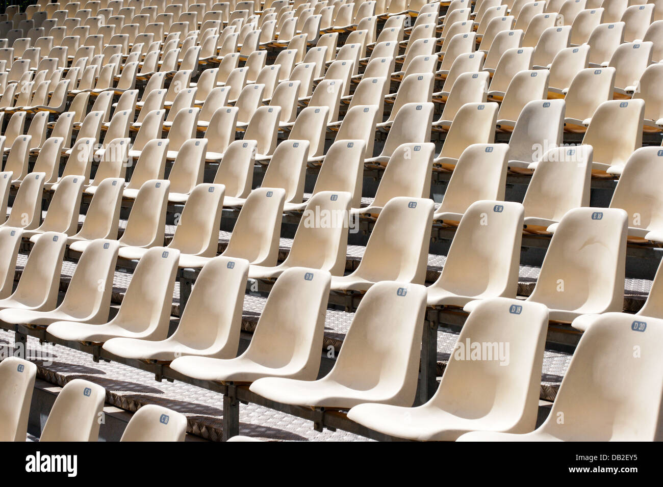 Empty seats under the open sky Stock Photo - Alamy
