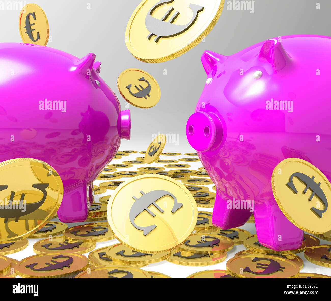 Raining coins hi-res stock photography and images - Alamy