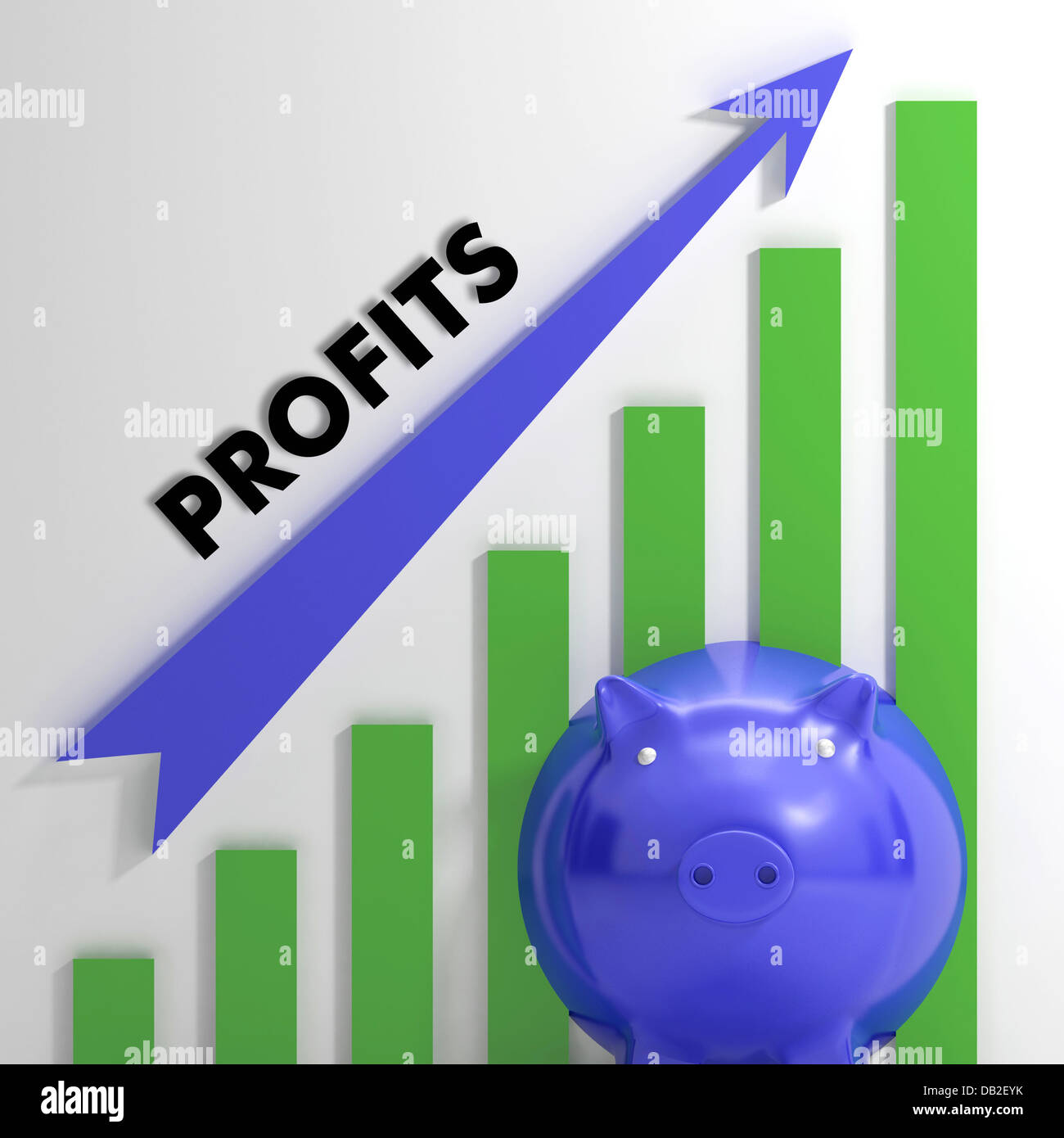 Raising Profits Chart Showing Business Success Stock Photo - Alamy