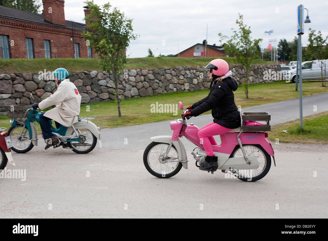 Convoy of mopeds hi-res stock photography and images - Alamy