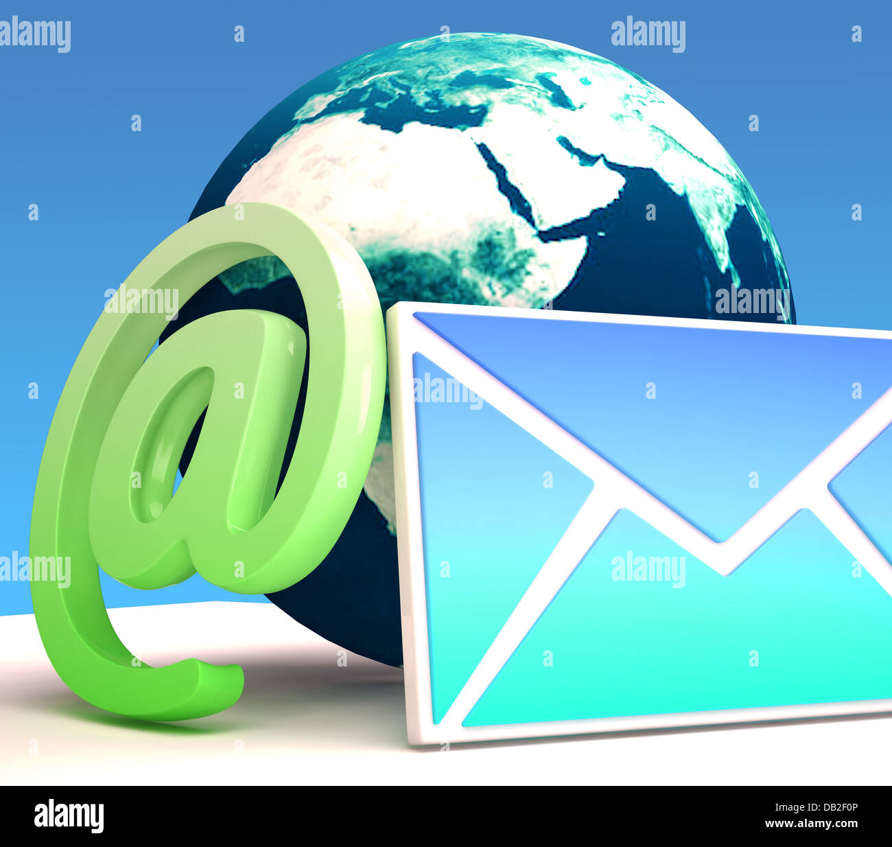 World Email Shows Contact Mailing Online Stock Photo - Alamy