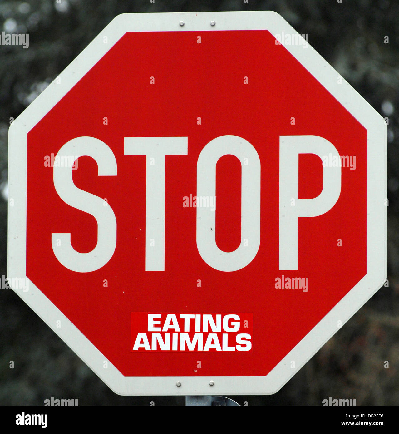 Animal-rights activists have transformed a normal traffic sign into a ...