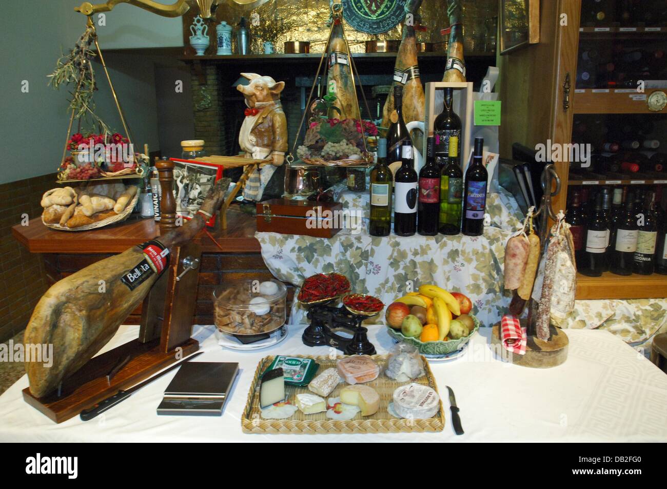 The picture shows regional food and specialties in the favourite ...