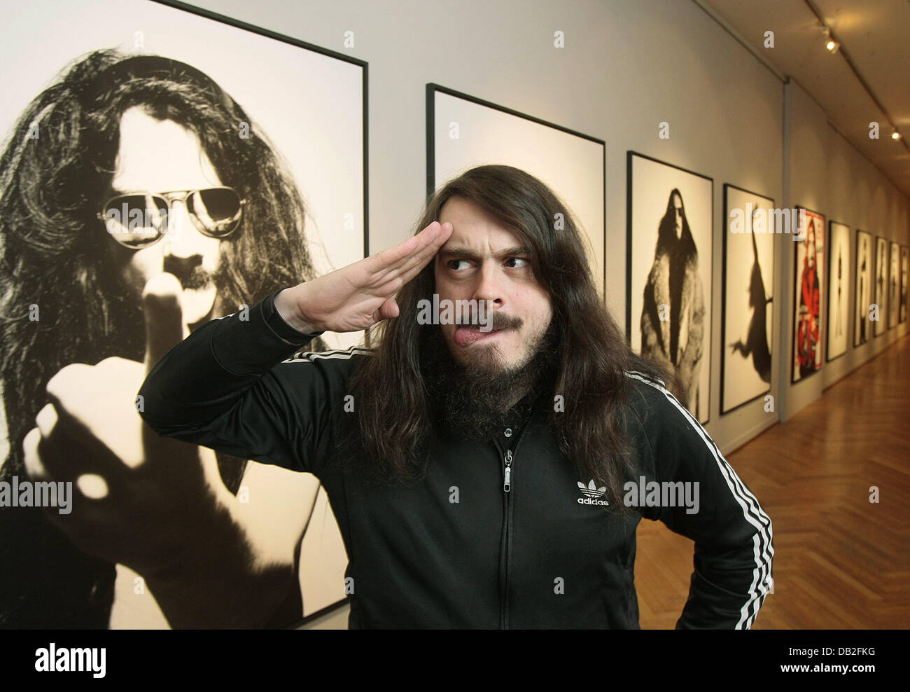 The shooting star of the German art scene, Jonathan Meese, poses in ...