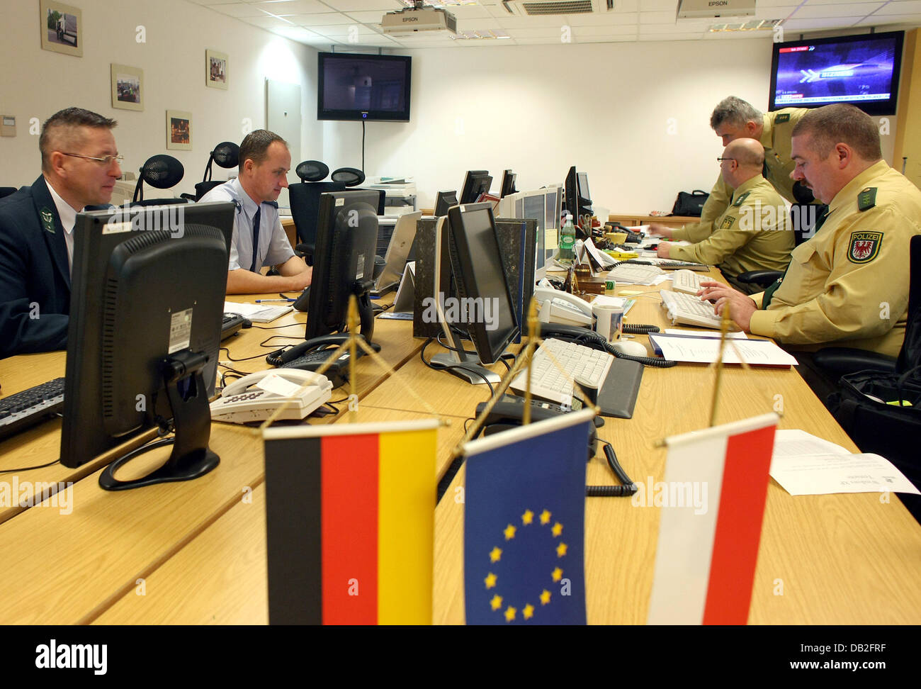 The new German-Polish police and customs centre is pictured at the ...