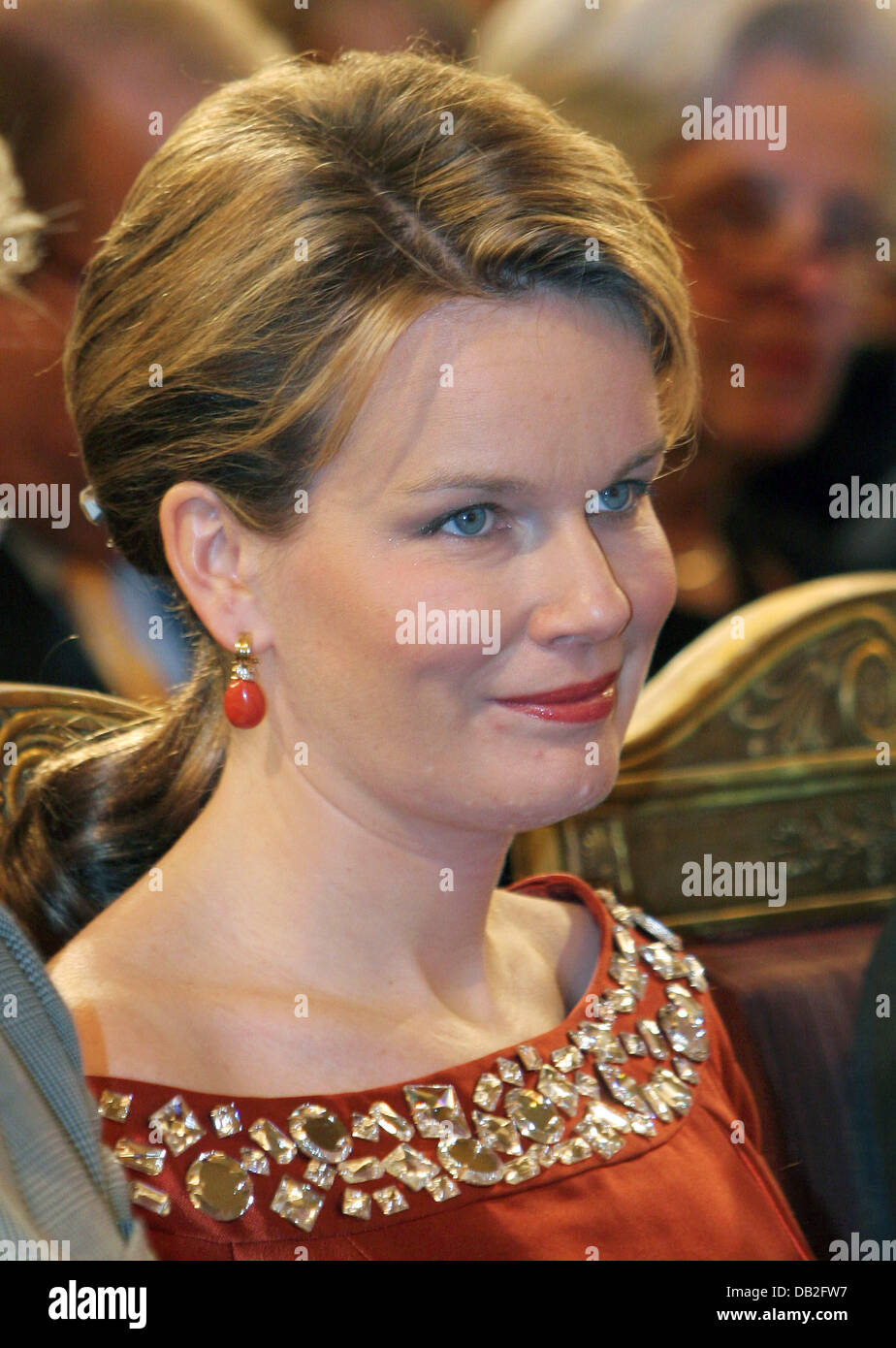 Princess Mathilde of Belgium pictured at the traditional Christmas ...