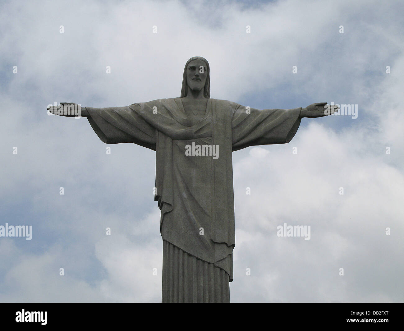One of Rio's landmarks 'Christ the Redeemer' pictured on Corcovado hill ...