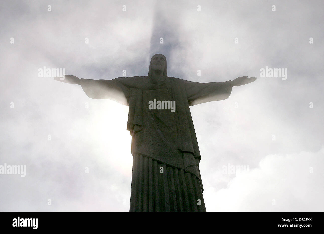 'Christ the Redeemer', one of Rio's landmarks, pictured on Corcovado ...