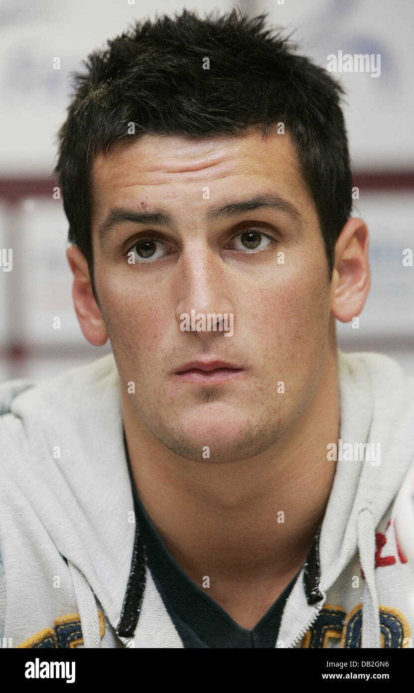 Czech striker Martin Fenin pictured at a press conference of Bundesliga ...