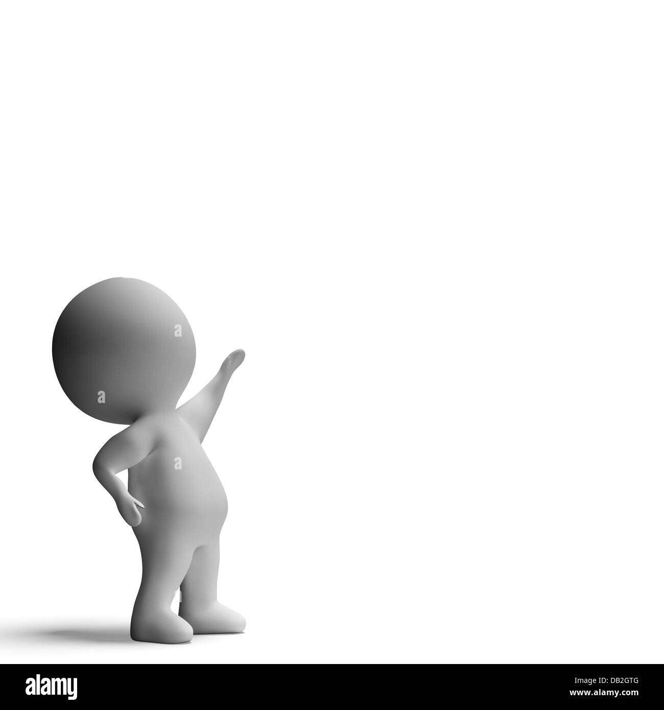 Finger pointing upwards Cut Out Stock Images & Pictures - Alamy