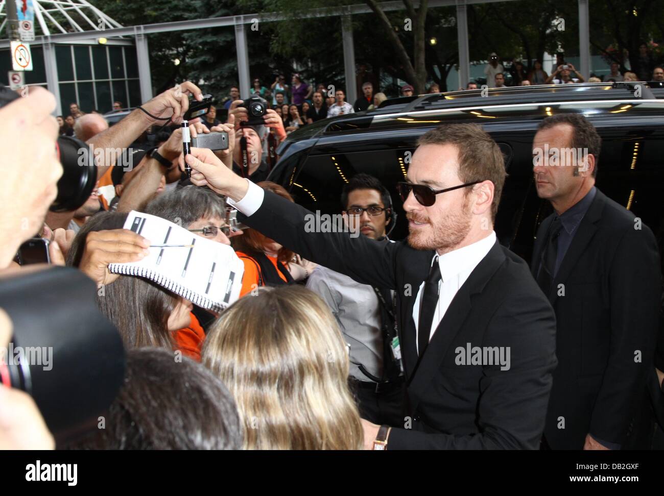 German-born Irish actor Michael Fassbender attends the premiere of ...