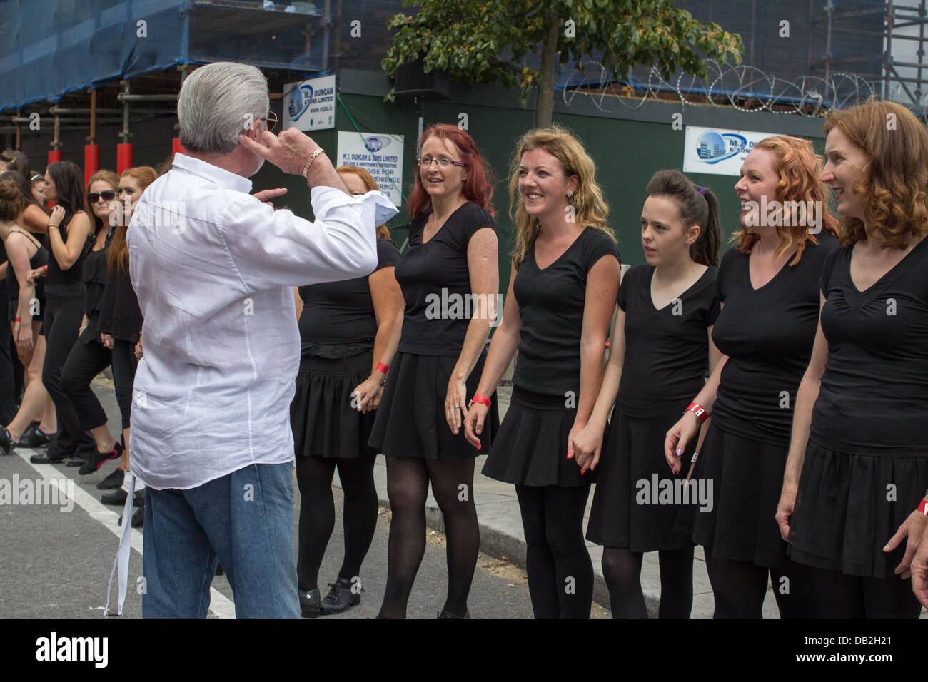 John McColgan (wearing white shirt). Riverdance World Record attempt ...